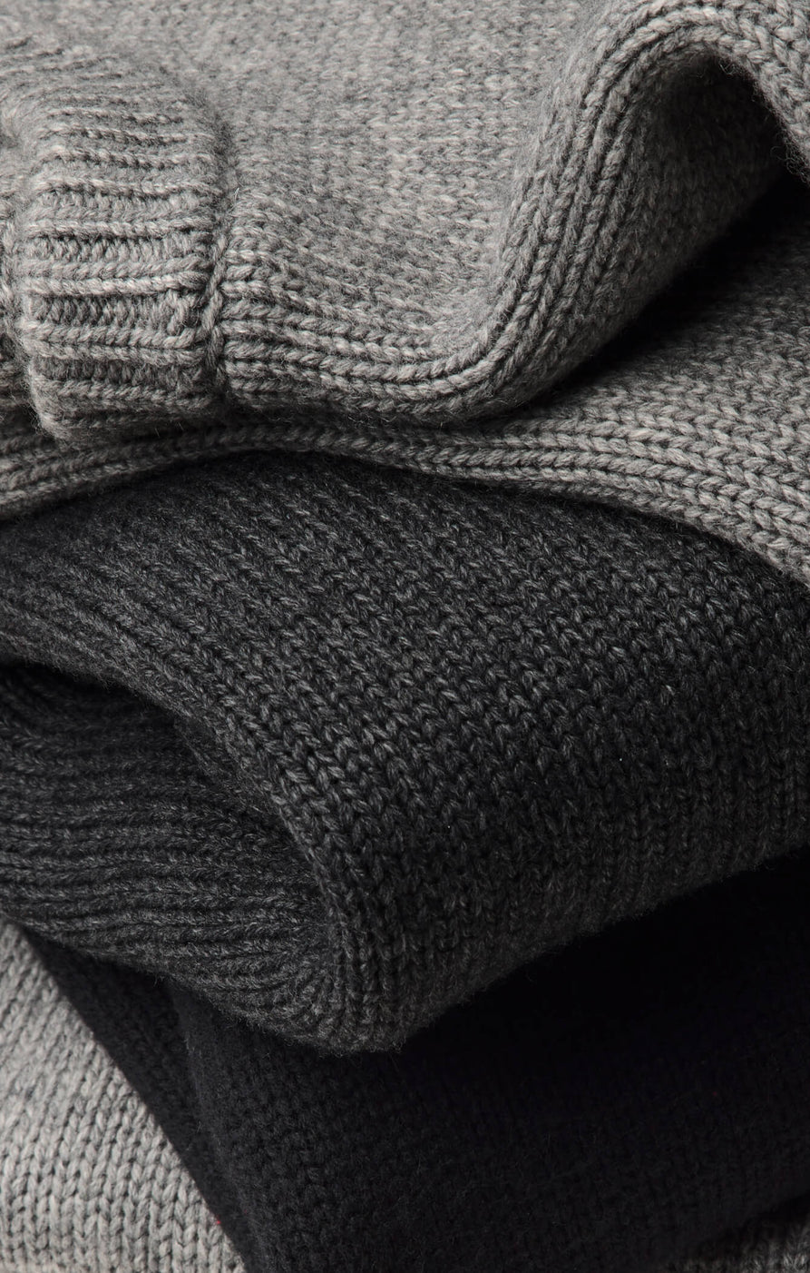 THE HEAVY KNIT - CHARCOAL – All Things Golden